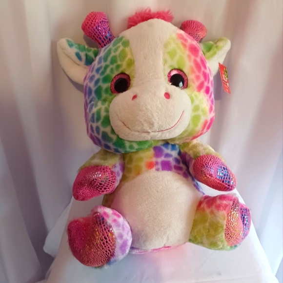 Kelly Toys | Toys | Kellytoy Giraffe Plush Stuffed Animal Rainbow ...
